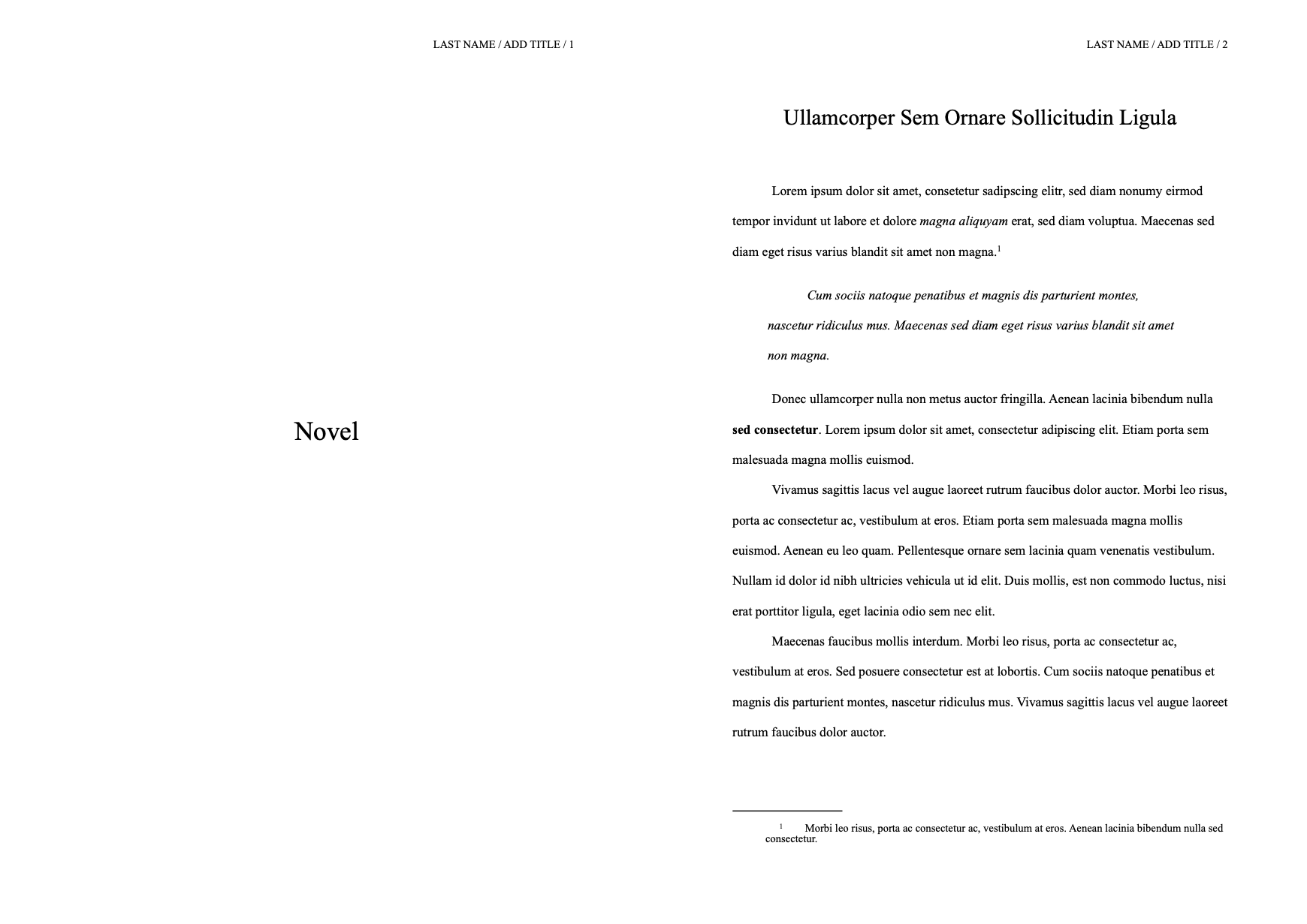 Novel - Ulysses Styles & Themes