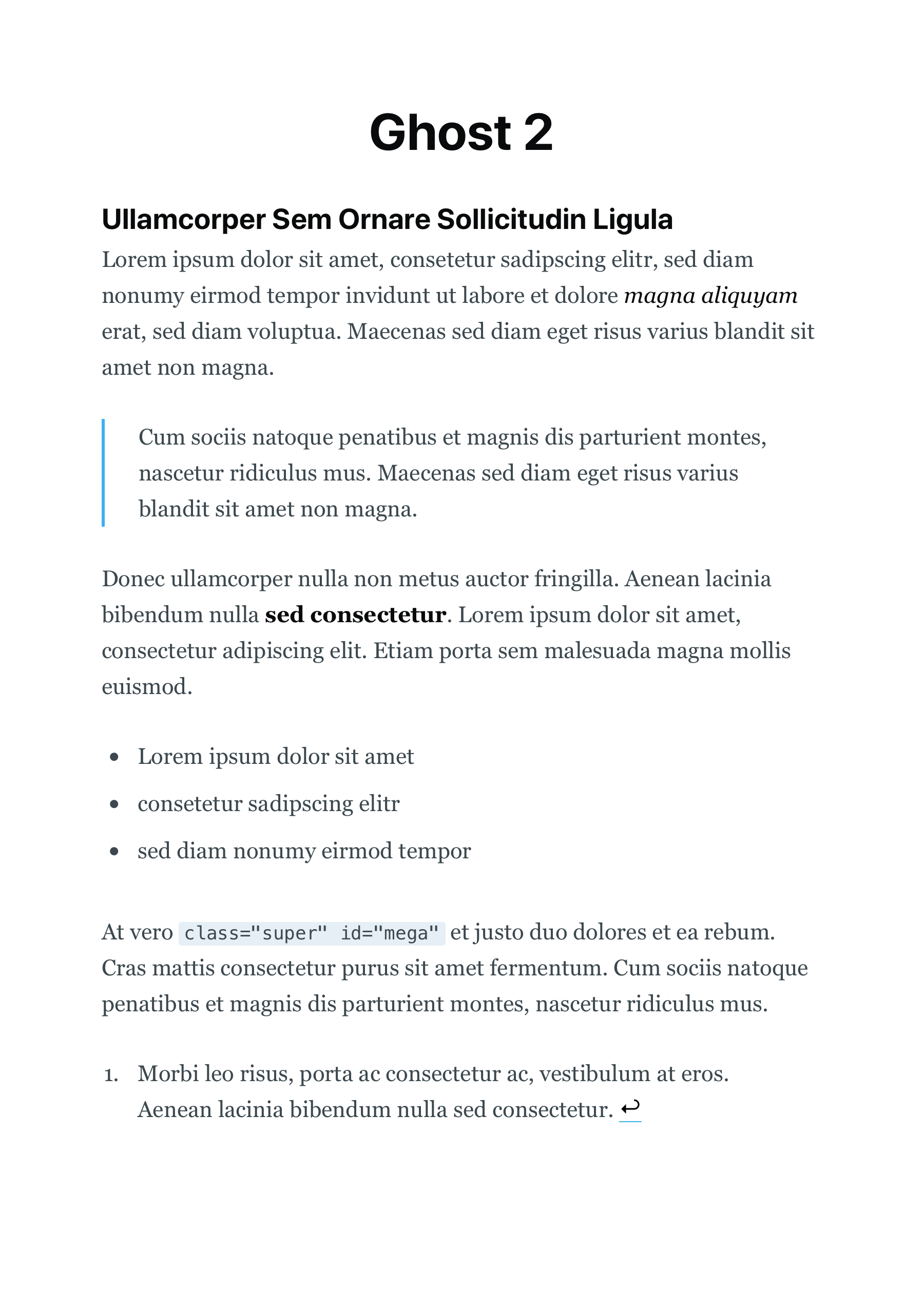 Ghost 2 Casper - Ulysses Styles & Themes