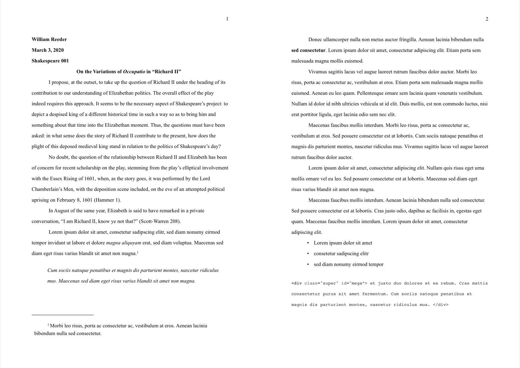 MLA Papers - Ulysses Styles & Themes