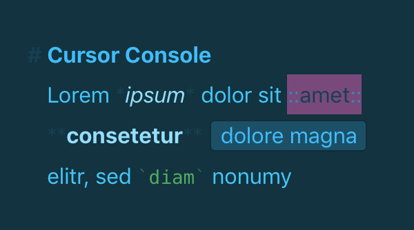 Cursor Console - Ulysses Styles & Themes